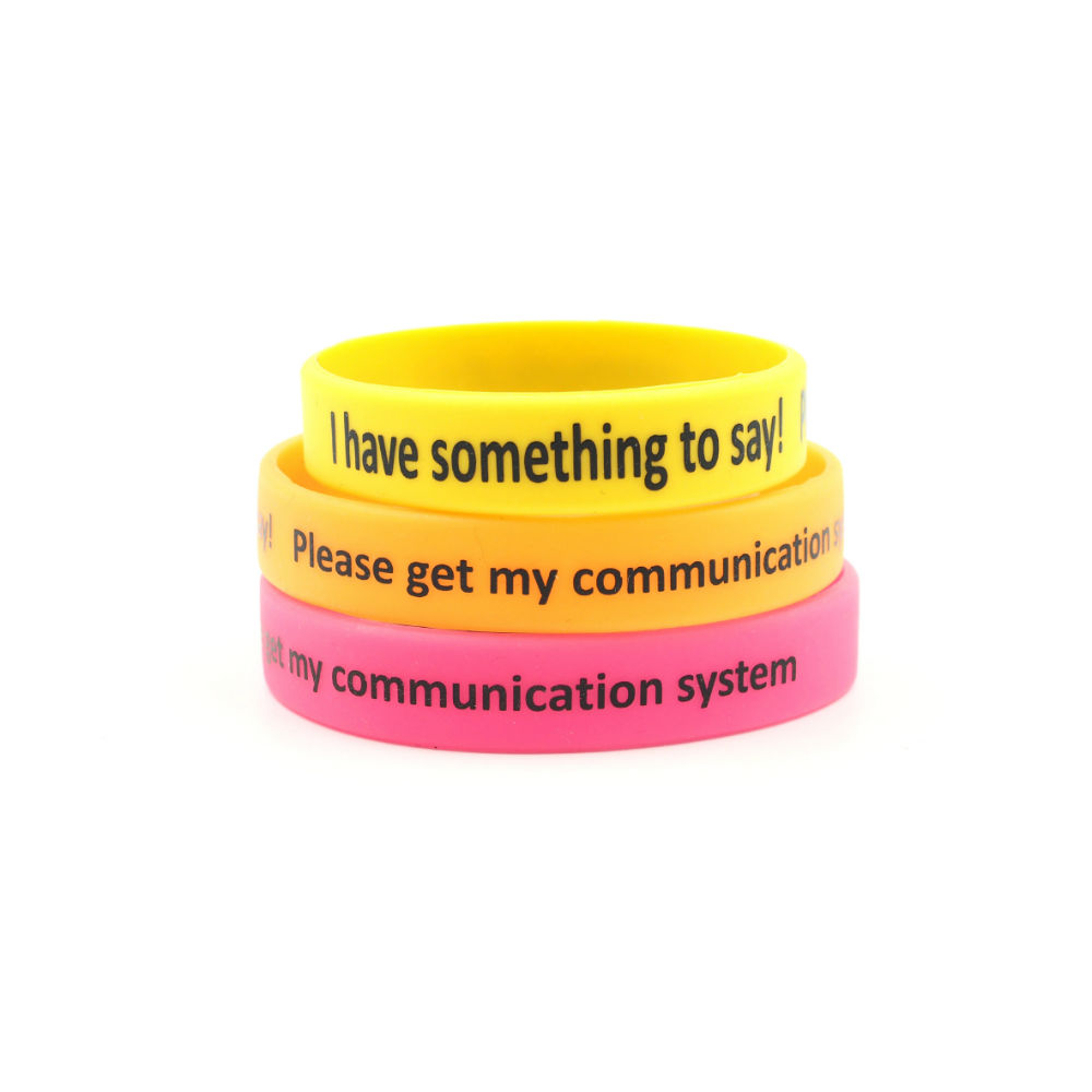 'Something to say' Communication Wristbands | NovitaTech